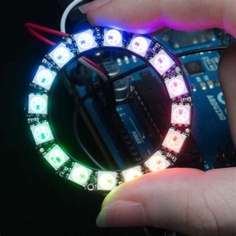 16 Bit Neopixel Halka Ring Ws2812b 5050 Rgb Led Modül 16lı Dijital