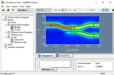Symmetric Lossless X Coupler Optiwave