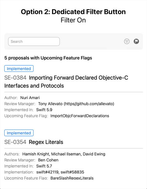 Searching For Feature Identifier On Swift Evolution · Issue