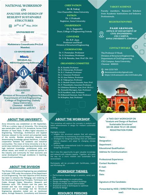 Analysis Workshop Brochure With New Venue Pdf Sustainability Science