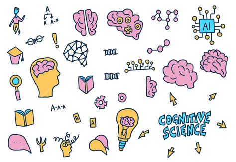 Premium Vector Cognitive Science Concept Set Of Vector Elements