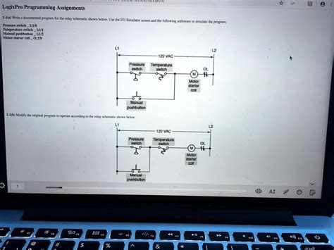 Logixpro Programming Assignments 1 1a Write A Documented Program For The Relay Schematic Shown