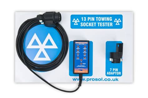 13 Pin Trailer Towbar Socket Tester With Shadow Panel Board Prosol 13 Pin Trailer Towbar Socket Tester With Shadow Panel Board Prosol