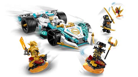 Buy Lego Ninjago Zanes Dragon Power Spinjitzu Racing Car At Mighty Ape Nz