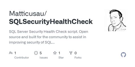 Github Matticusausqlsecurityhealthcheck Sql Server Security Health Check Script Open Source