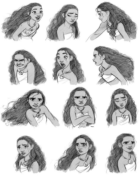 Moana Drawing Reference Moana Character Sheet Moana Model Sheet Art