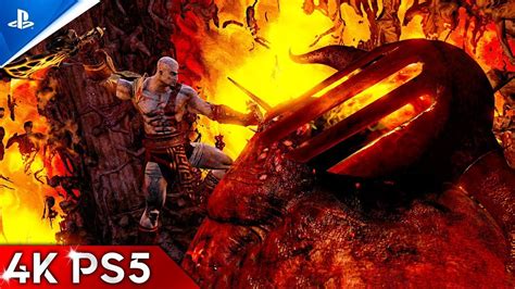 Kratos Vs Hades God Of War 3 Boss Fight Ps5 Remastered Youtube