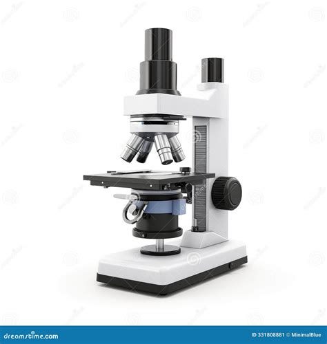 Laboratory Microscope On A White Background Stock Image 331808881