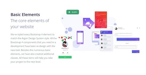Argon Design PRO React Content From Partners