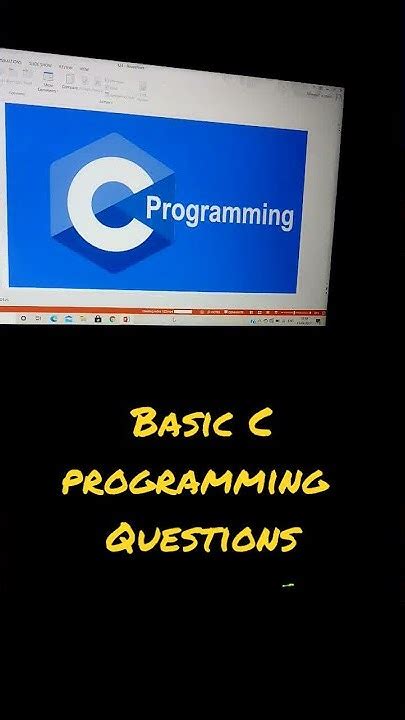 Basic C Programming Questions Youtube