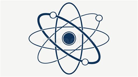 Classic Atom Nucleus And Electrons Icon Vector Design Generative Ai Stock Vector Illustration