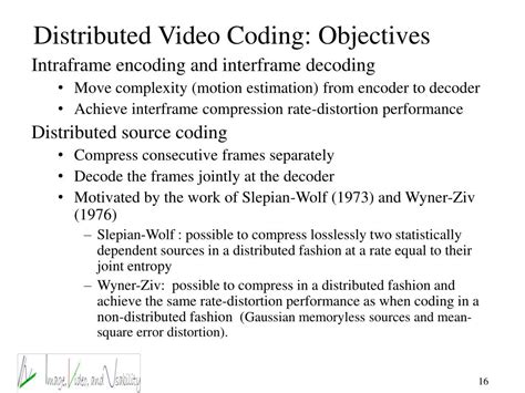 Ppt Adaptive Rate Distortion Based Wyner Ziv Video Coding Powerpoint Presentation Id5032201