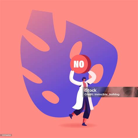 흰색 가운의 작은 여성 캐릭터는 머리 위에 단어 없음을 수행합니다 폴리 그래프 거짓말 검출기 검사 개념 고용주 또는 경찰 심문과 여성 패스 면접 만화 벡터 일러스트레이션