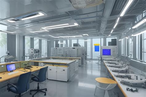 Premium Ai Image Ai Enhanced Climate Modeling Lab