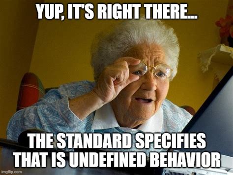 Undefined Behavior Imgflip