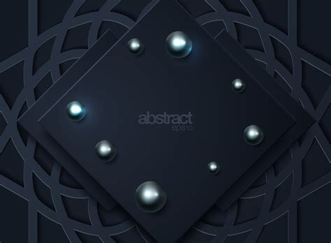 Dark Abstract Background With Black Overlap Layers 672645 Vector Art At