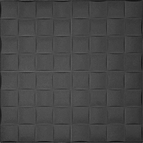 خرید و قیمت دیوار پوش فومی چسب دار مخصوص اتاق گیمینگ طرح مربعی رنگ مشکی