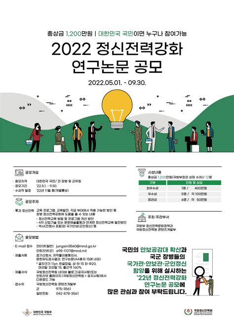 2022년 정신전력 강화 연구논문 공모전 안내 삼육대학교