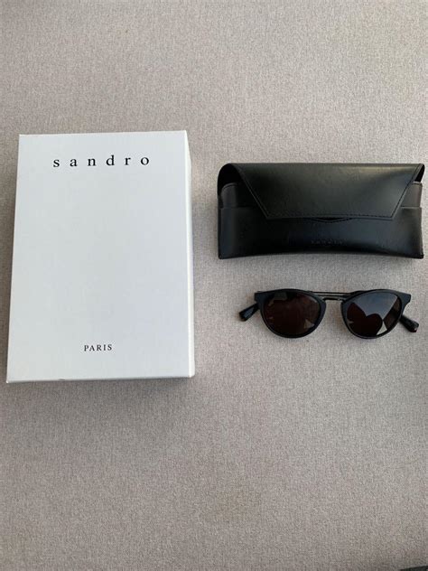 Sandro Round Metal And Acetate Sunglasses Mens Fashion Watches