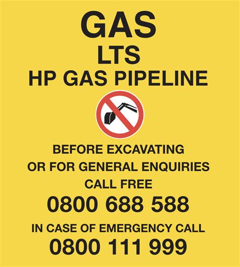 Lts Gas Pipeline Marker Plate Marker Plates