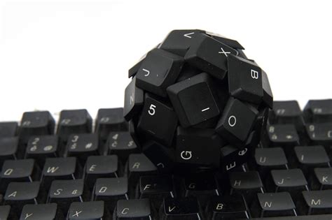 premium photo close up of computer keyboard