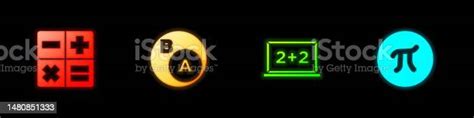 계산기 하위 집합 수학 세트는 B 칠판 및 파이 기호 아이콘의 하위 집합입니다 벡터 0명에 대한 스톡 벡터 아트 및 기타 이미지 0명 개념 검은색 Istock