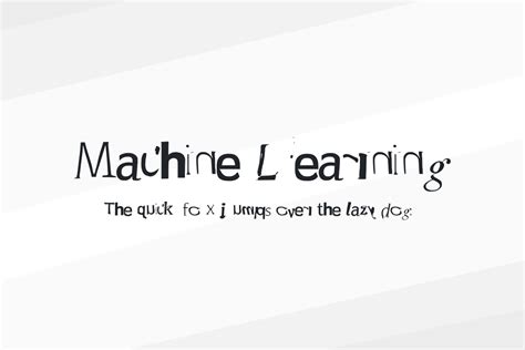 Machine Learning Font Download Free