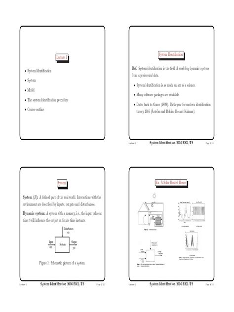 Introduction To System Identification Uppsala University Pdf Least Squares Regression