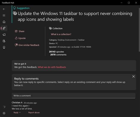 Windows 11s Never Combine Taskbar Icons Feature Is Coming In The Fall