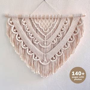 Large Macrame Wall Hanging Pattern PDF Easy Macrame Tutorial For Beginners DIY Macrame Wall