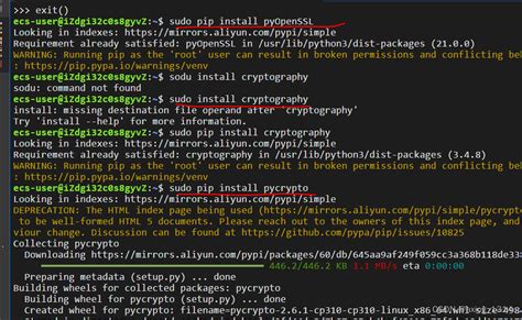 Ubuntu Scrapy Shell Modulenotfounderror No Module Named Openssl Ubuntu Scapy Csdn