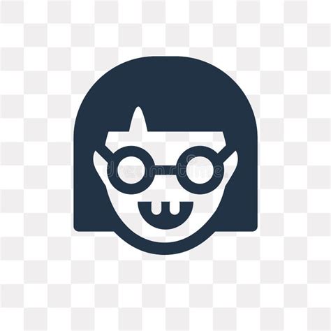 Nerd Vector Icon Isolated On Transparent Background Nerd Trans Stock Vector Illustration Of