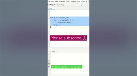 Python Program That Prints A Star Pattern Youtube