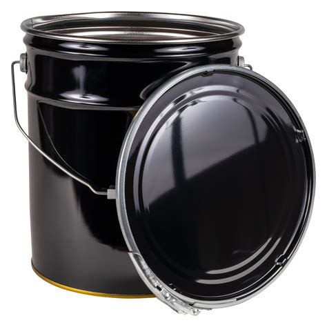 5 Gallon Bucket Locking Lid 5 Gal Metal Tinplate Steel Buckets