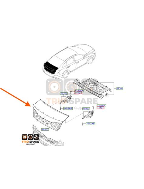 Panel Assy Trunk Lid Hyundai Sonata 2015 2017 69200c1010
