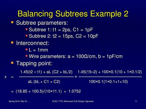 ELEC 7770 Advanced VLSI Design Spring 2016 Zero Skew Clock Routing Ppt Download