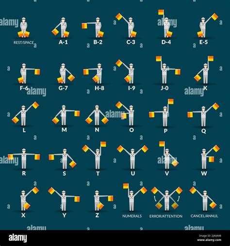 Semaphore Illustration Stock Vector Images Alamy