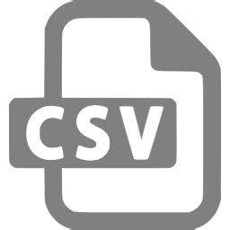 Gray Csv Icon Free Gray File Icons
