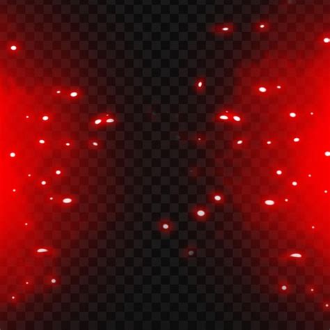 Premium PSD Red Fire Sparks Effect