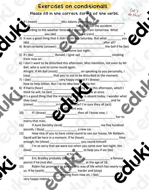 If Clauses Exercises I Give Up Let It Be Last Saturday Giving Up Smoking Going To Rain