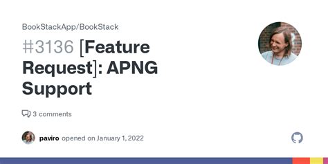 Feature Request APNG Support Issue 3136 BookStackApp BookStack