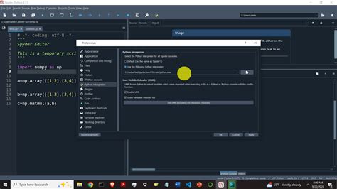 How To Configure And Run Spyder Python Editor In Virtual Environments Fusion Of Engineering