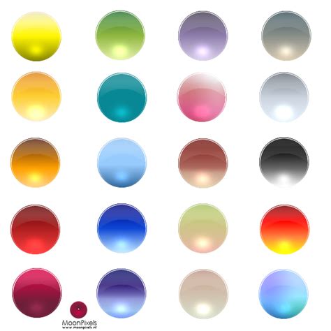 20 Round Glossy Buttons 2d Resources Sharecg