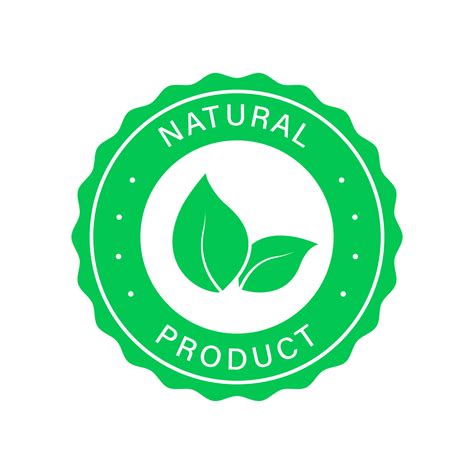 Sello Verde De Producto Orgánico Natural Símbolo Puro Pegatina De