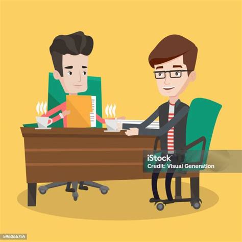 비즈니스 미팅 에서 두 명의 사업가 글로벌 커뮤니케이션에 대한 스톡 벡터 아트 및 기타 이미지 글로벌 커뮤니케이션 기업 비즈니스 기업 재무와 산업 Istock