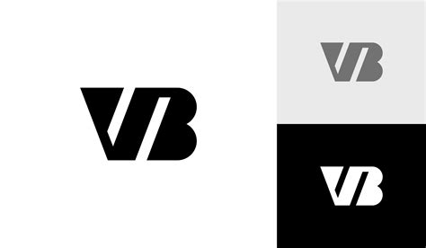 Bold Letter VB Initial Monogram Logo Design Vector Vector Art At Vecteezy