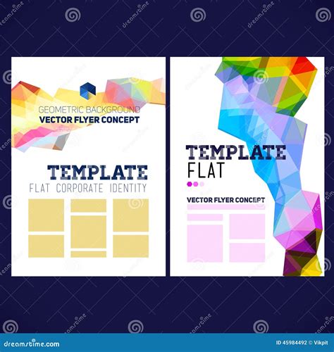 Flat Vector Template Design Stock Vector Illustration Of Background Idea 45984492