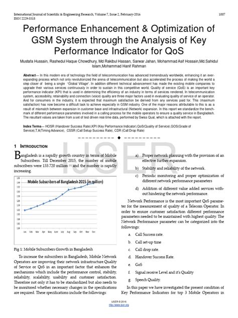 Performance Enhancement Optimization Of Gsm System Through The Analysis