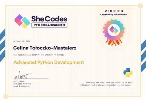 Celina Tołoczko Mastalerz On Linkedin Python Advancedpython