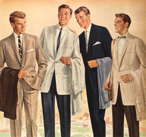 1950s Fashion Men Suits